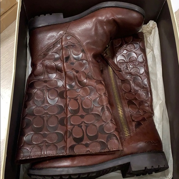 Coach | Shoes | Coach Leather Boots | Poshmark